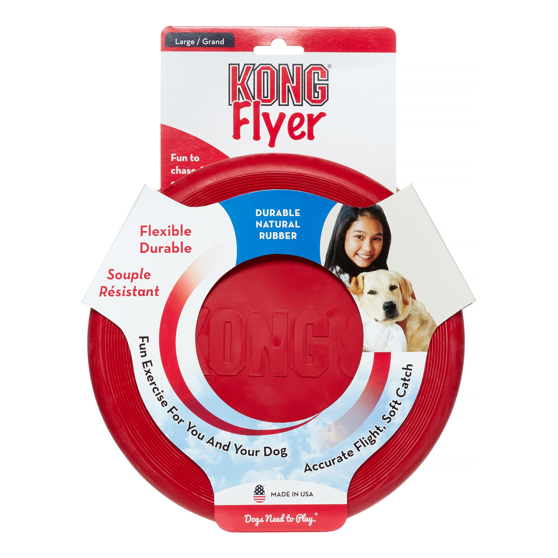 KONG FLYER RUBBER DOG TOY - Harleysville Feed